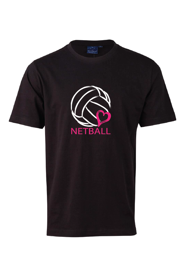 Love Netball Tee - Black – UR4Sport