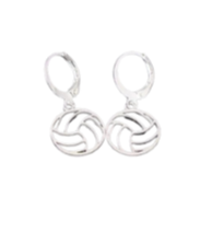 Silver small hoop earrings - Netball – UR4Sport